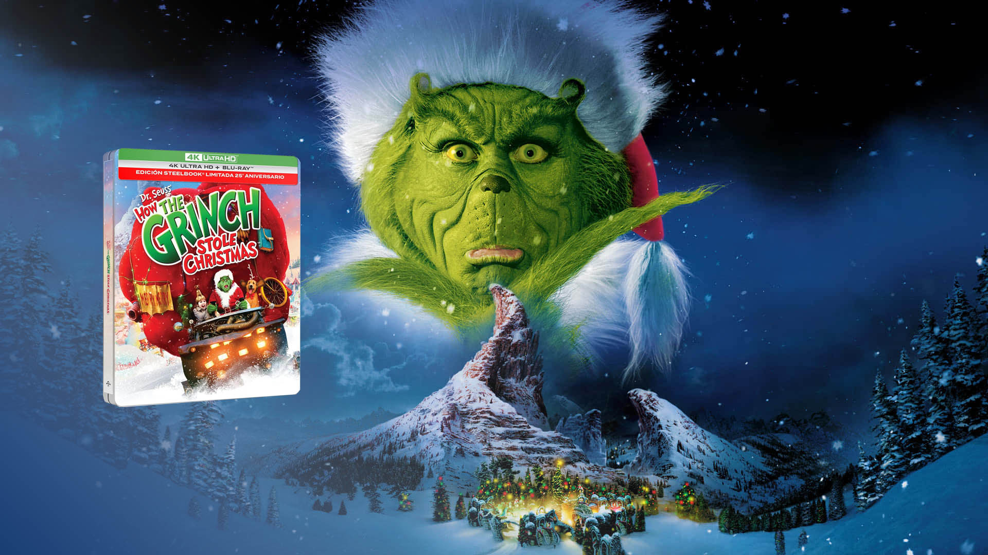 Unboxing steelbook limitado 25º aniversario UHD Blu-ray: 'El grinch ...